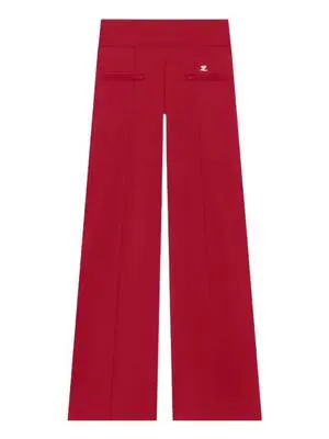 COURREGES Interlock Elasticated Waistband Track Pants - Red