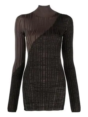 Nanushka Zareen High-neck Ribbed Jumper - Black