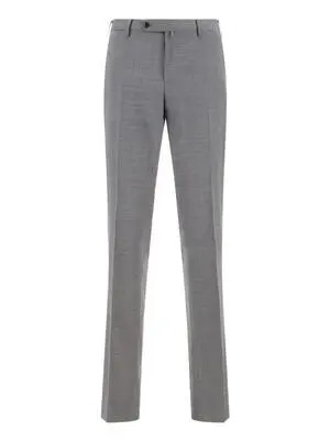 PT TORINO Tailored-cut Tapered Trousers - Gray