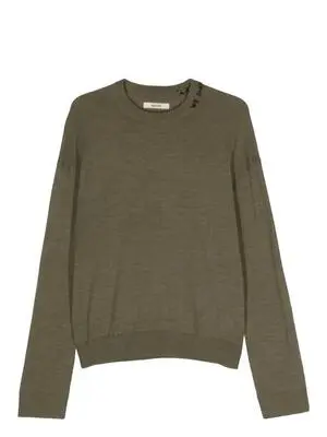 Zadig&Voltaire Embroidered Wool Jumper - Khaki