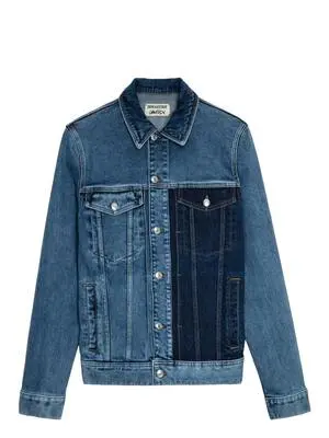 Zadig&Voltaire Color-blocked Denim Jacket - Stone