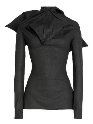 Rick Owens Long Sleeve Turtleneck Top - Black