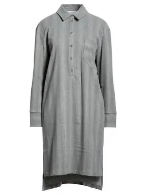 Max Mara Corduroy Long-sleeve Shirt Dress - Gray