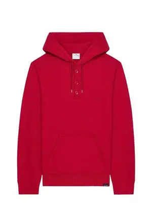 COURREGES Buttoned Hoodie Red