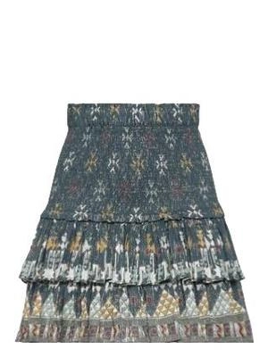 Isabel Marant Étoile Isabel Marant Etoile Ethnic Print Tiered Maxi Skirt Gray