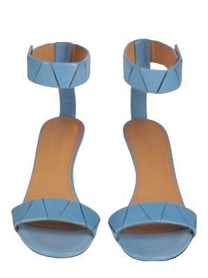 Isabel Marant Étoile Leather Ankle Strap High Heel Sandals - Blue