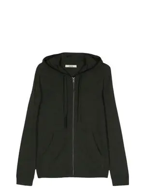 Zadig&Voltaire Zip-up Wool Hoodie - Black