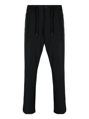 Herno Drawstring-waist Slim-cut Trousers - Black