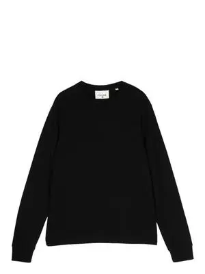FRAME Duo Fold Crew-neck Jumper - Black