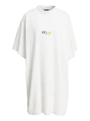 BALENCIAGA Balenciaga Oversized Crewneck T-Shirt With Embroidered Logo
