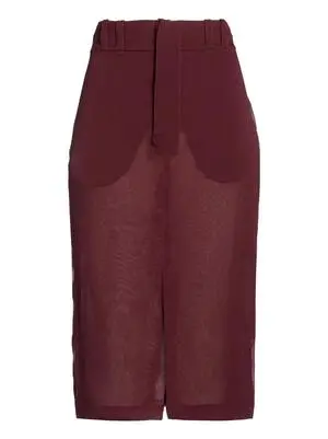 Saint Laurent Pencil Skirt - Red