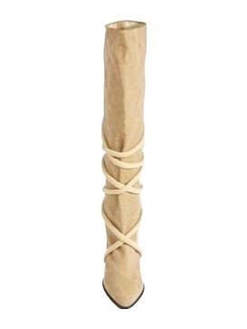 Isabel Marant Étoile Pointed Toe Canvas Boots - Nude
