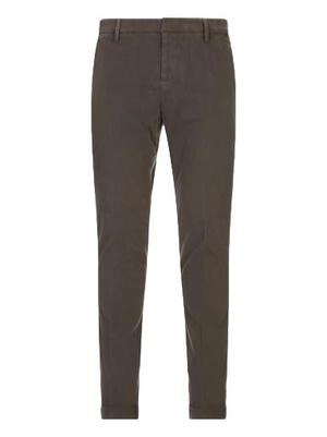 DONDUP Logo Casual Trousers - Brown