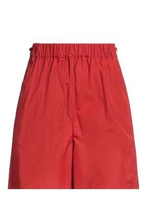 Max Mara Elastic-waist Wide-leg Shorts - Red