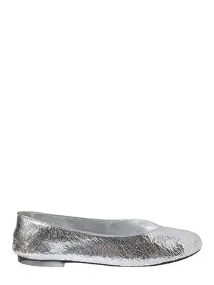 Gimaguas Metallic Effect Ballerina Flats - Gray
