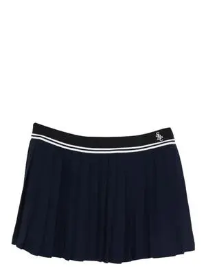 SPORTY  RICH Sporty & Rich Abigail Pleated Viscose Skirt - No