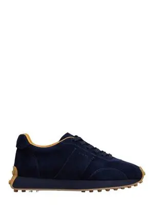 TOD'S Suede Sneakers With Embossed Logo - Blue