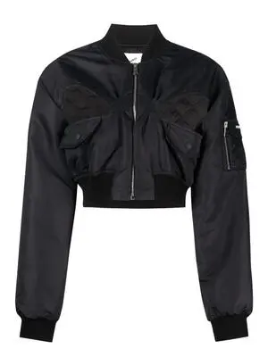 Coperni Cropped Pilot Jacket - Black