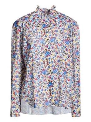 Isabel Marant Étoile Floral Print Long Sleeve Shirt - Gray