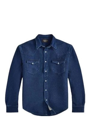 RALPH LAUREN Ralph Lauren RRL Sueded Western Shirt