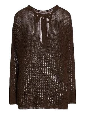 MAX MARA Max Mara Knitted Long Sleeve Top With Back Tie Detail
