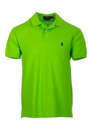 Polo Ralph Lauren Polo Ralph Lauren Logo Embroidered Short-Sleeved Polo Shirt Green