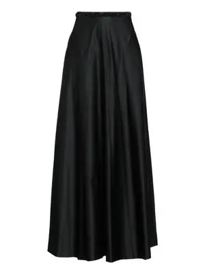 MAX MARA Max Mara Solid Taffeta Circle Skirt