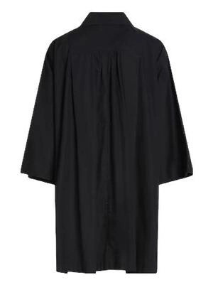 Max Mara Solid Color Mini Shirt Dress - Black