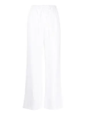 REFORMATION Olina Linen Track Pants - White