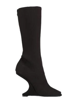 Rick Owens Open Toe Sculptural Heel Boots - Black