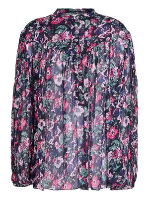 Isabel Marant Étoile Isabel Marant Etoile Multicolor Silk Blouse Black