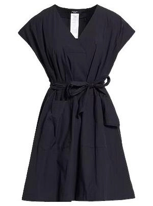 Max Mara Short-sleeve Belted Dress - Black
