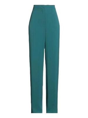 Max Mara Loose Casual Trousers In Crepe - Blue