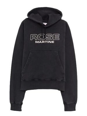 Martine Rose Logo-print Hoodie - Black