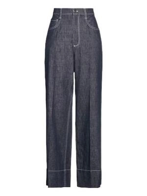 Brunello Cucinelli Dark Wash Wide-leg Jeans - Black