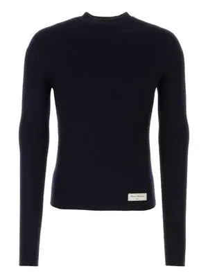 Balmain Logo Patch Knitted Jumper - Black