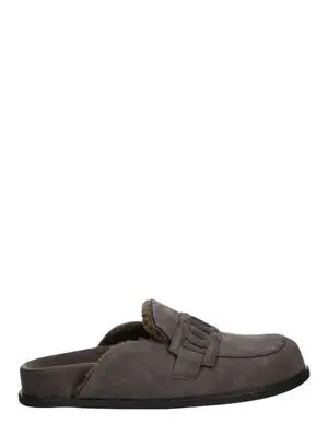 TWINSET Logo Embellished Mules - Black