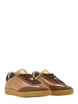ALLSAINTS Suede Panelled Sneakers - Brown