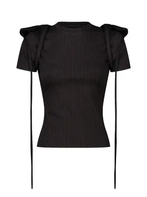 Ottolinger Detachable Hood T-shirt - Black