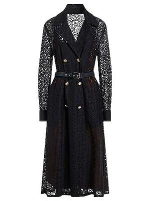 Max Mara Color-blocked Lace Shirt Dress - Black