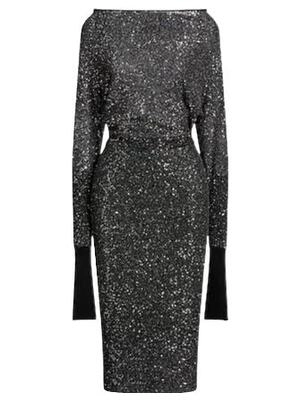 Max Mara Sequined Long Sleeve Dress - Black