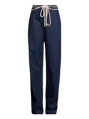 Sportmax Denim Straight-leg Trousers - Black