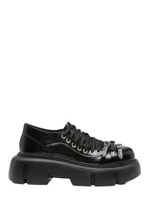 SIMONE ROCHA Simone Rocha Polished Leather Platform Boots