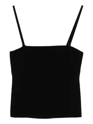 VINCE Vince Square Neck Spaghetti Strap Compact Top