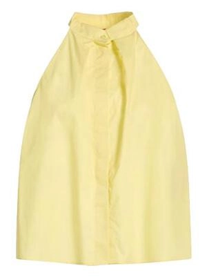 MAXCO. Max&co. Sleeveless Poplin Voile Shirt - Yellow