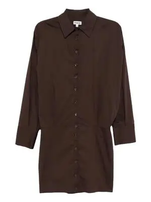 Staud Cynthia Shirt Dress - Black