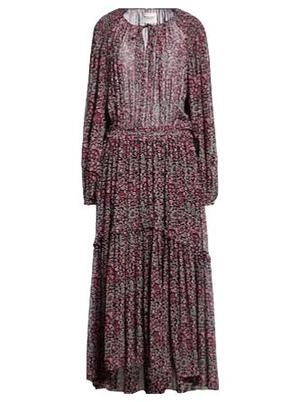 Isabel Marant Étoile Floral Print Long-sleeve Maxi Dress - Black