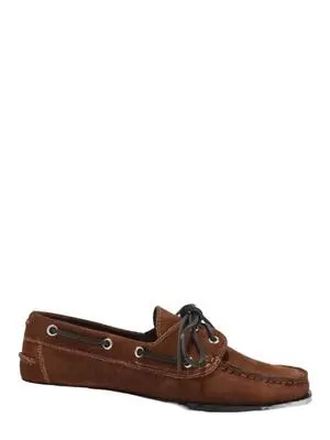 AeydĒ Harris Lace-up Suede Loafers - Brown
