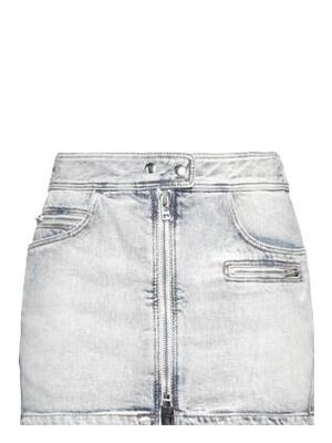 Isabel Marant Étoile Light Wash Denim Pencil Skirt - White
