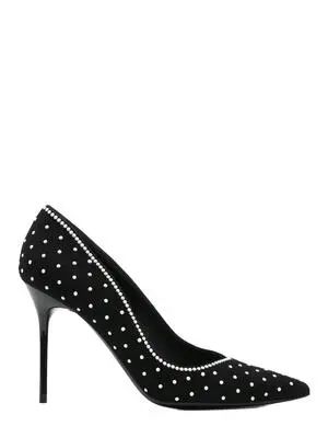 Balmain Pointed Toe Stiletto High Heels - Black